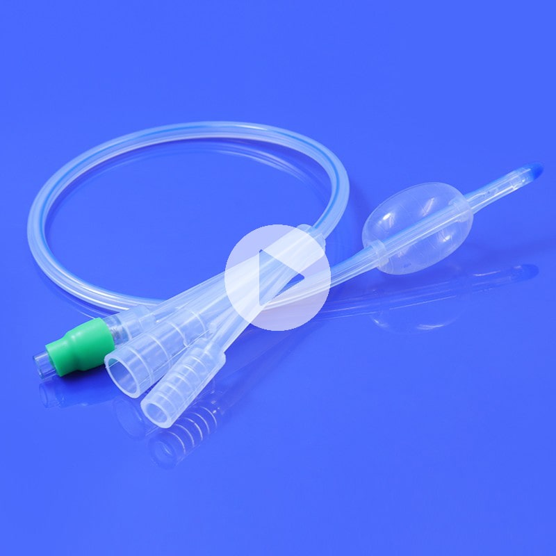 Three-Lumen Urinary Catheter
