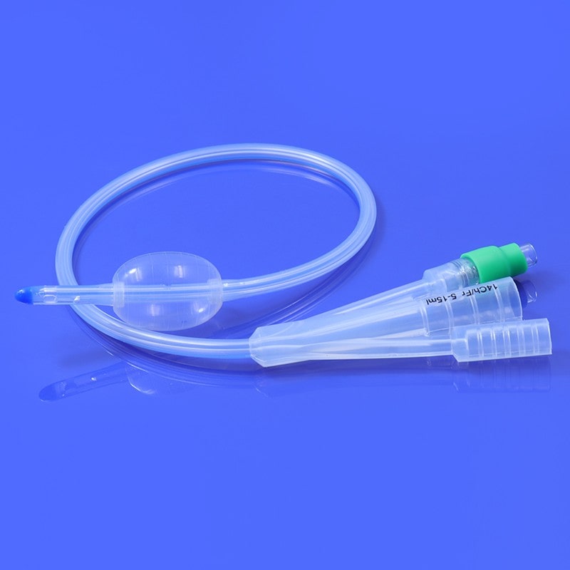 Three-Lumen Urinary Catheter