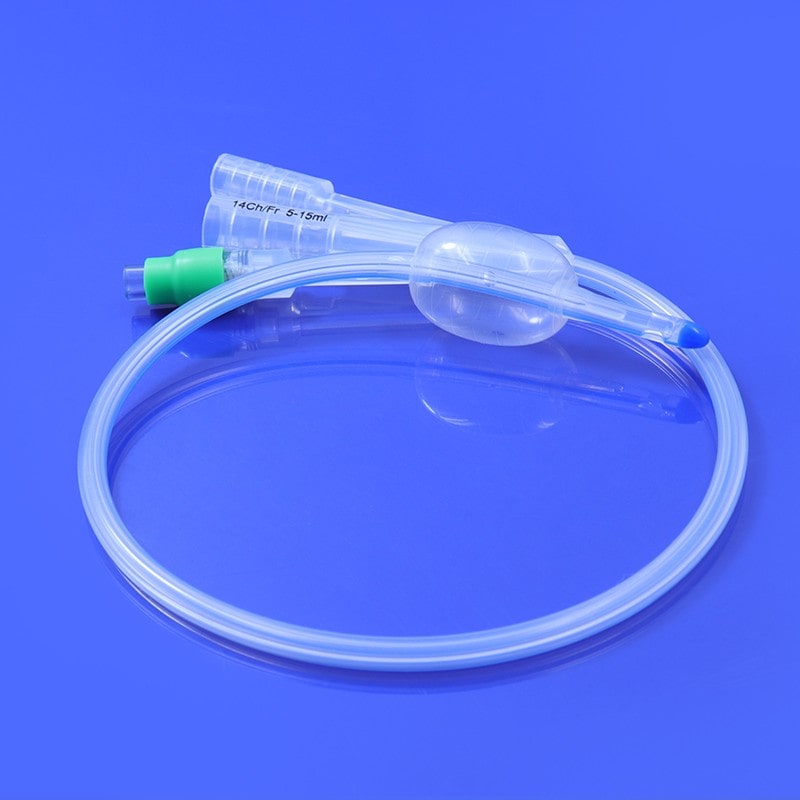 Three-Lumen Urinary Catheter