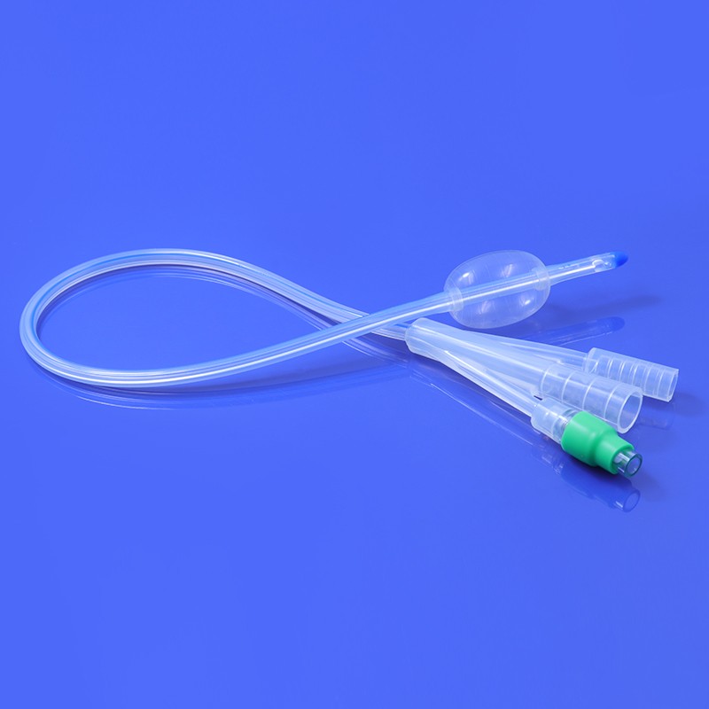 Three-Lumen Urinary Catheter