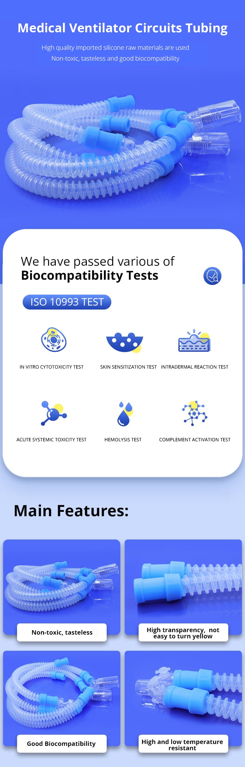 Reusable Anesthesia Breathing Circuit - JE Medical