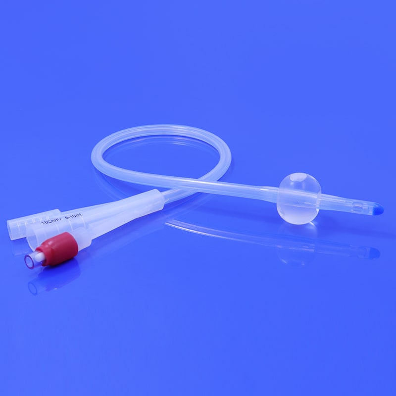 Three-Way Silicone Foley Catheters Fr6 to Fr26